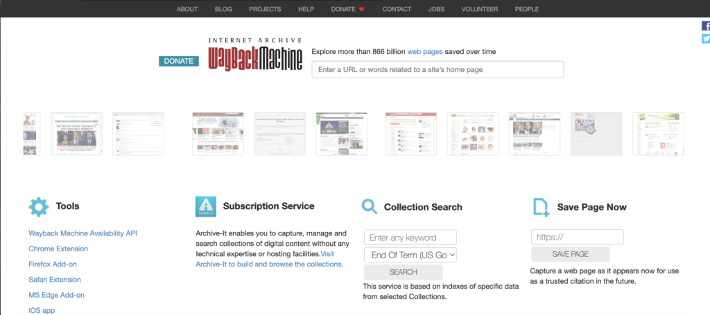 Wayback Machine, nasıl kullanılır? – SAHNE Projesi